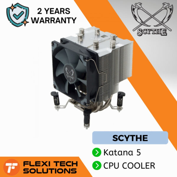 SCYTHE Katana 5 92mm Kaze Flex PWM Fan CPU Air Cooler Compatible With LGA1200 – Flexi Tech